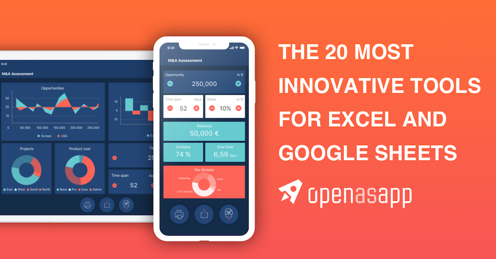 20 Top Innovative Tools für Google Sheets und Excel